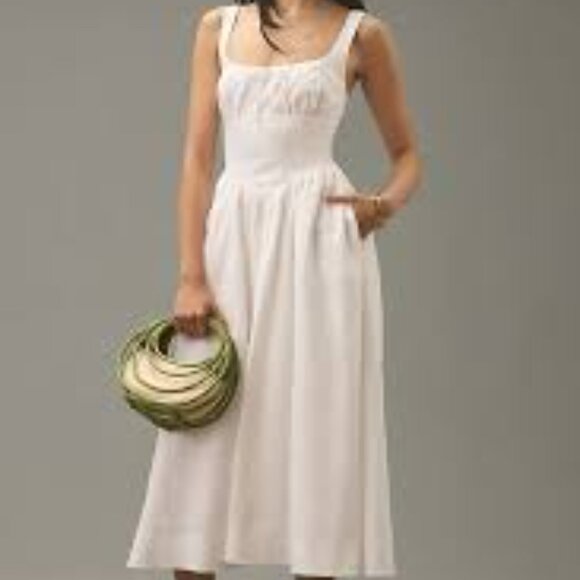 Reformation | Dresses | Nwt Reformation Balia Linen Midi Dress | Poshmark